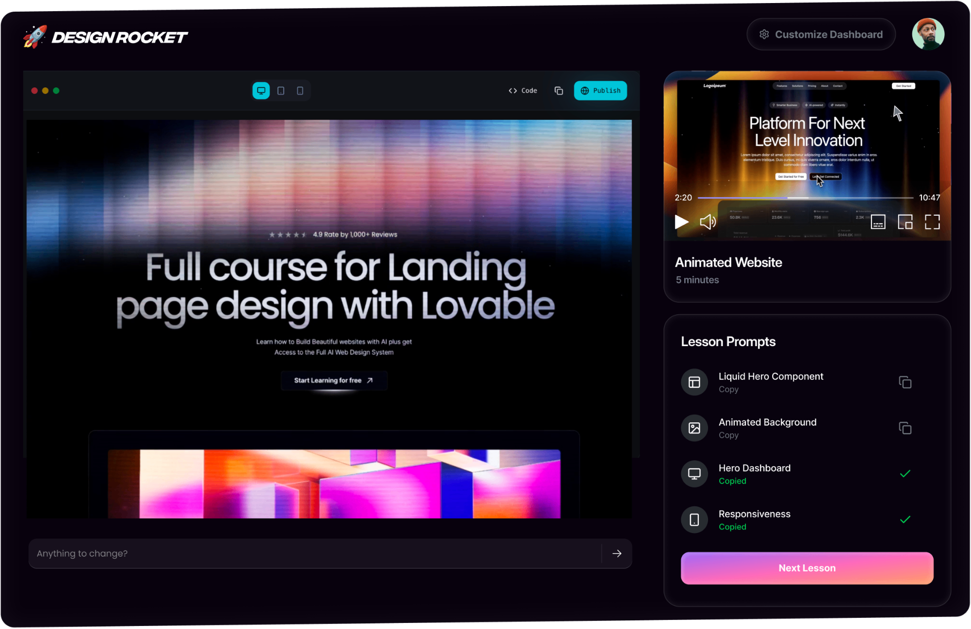 Design Rocket - Learn AI Design system.